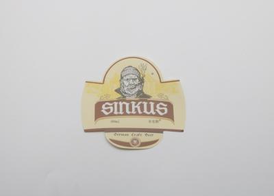 China Custom Gold Foil Wine Label Stickers 1000pcs MOQ Embossed Matte Paper Bottle Label for sale
