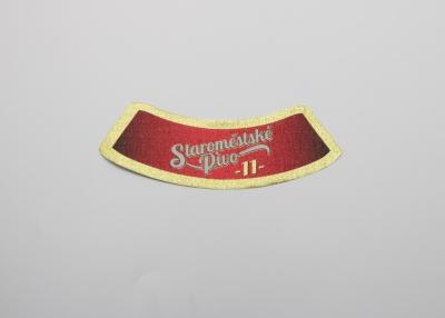 China Custom Waterproof Vinyl Wine Bottle Labels with Gold Foil and Spot UV 4 Color CMYK Printing for sale