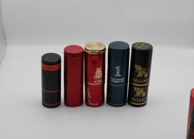 China Custom Aluminum Screw Caps for Wine Whisky Glass Bottles 8011 H14 Colorful for sale