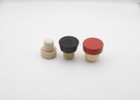 China Custom Luxury Wooden T-Shape Bottle Stopper for Whiskey Gin Wine Synthetic Cork for sale
