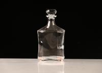 China Wholesale 500ml 750ml Empty Bordeaux Shape Glass Wine Bottle Clear Custom Liquor Bottle for sale