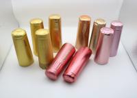 China Custom Aluminum Foil Champagne Wine Bottle Capsules with Shrink Seal 1000pcs MOQ for sale