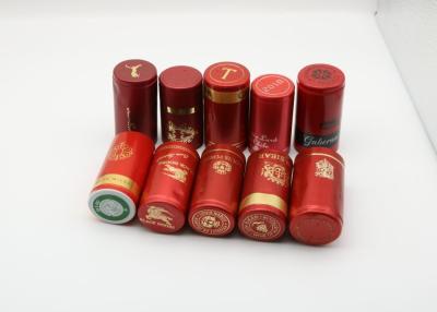 China Custom Aluminum Pilfer-Proof Capsules 30x44mm for Wine Bottles with Foil Label Print for sale