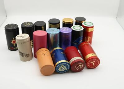 China Custom Aluminum Wine Bottle Capsule 30x44mm Heat Shrink with Foil Label Print for Champagne Beer Glass for sale