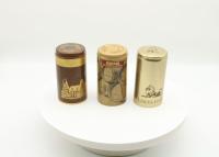 China Custom Aluminum Wine Bottle Capsule 30x44mm Heat Shrink with Foil Label Print for sale
