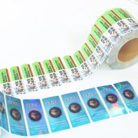 China Custom Waterproof Self Adhesive Vinyl Labels Roll 1000 Pcs Die Cut Logo Stickers for sale