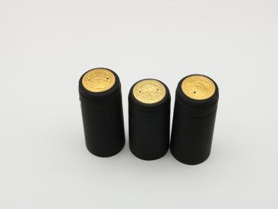 China Wholesale Custom PVC Heat Shrink Capsule for Wine Bottle Cap Seal 30x60mm with Tear Off for sale