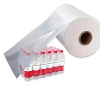 China Customised PE Plastic Shrink Wrap Film Roll for Bottles Mineral Water 30 Micron Thickness for sale