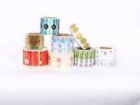 China Custom Adhesive Labels Roll Stickers Waterproof Vinyl Die Cut 6cm for Packaging for sale