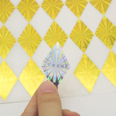China Custom Waterproof Gold Foil Adhesive Sticker Label Silver Heat Sensitive Sheet Custom Size for sale
