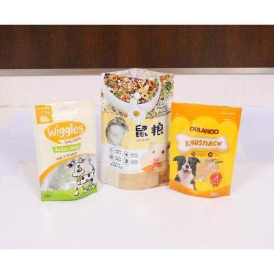 China Custom Stand Up Zipper Pouch 3 Side Seal Top Zip Plastic Bag Food Packaging for Meat Seafood for sale