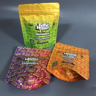 China Custom Biodegradable Stand Up Pouch with Zip Lock Aluminum Foil Food Packaging 100g for sale