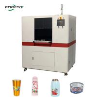 China Rotary Cylindrical UV Printer Tumblers Bottles Cans Printing Machine for sale