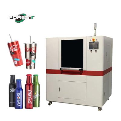 China ODM Digital UV Printer Length 350mm For Cylinder And Conical Bottles for sale