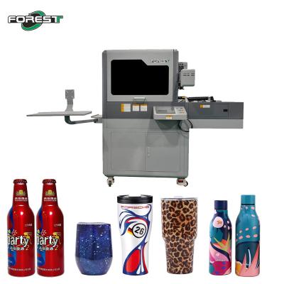 China Rotary UV Printer For Conical And Cylinder Shape Bottle Printing With Double Auto Feeding System for sale