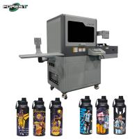 China Double-Station Manipulator Tumbler 360 Cylindrical Kind Shapes Personalized High-Speed UV Cylinder Bottle Printer for sale