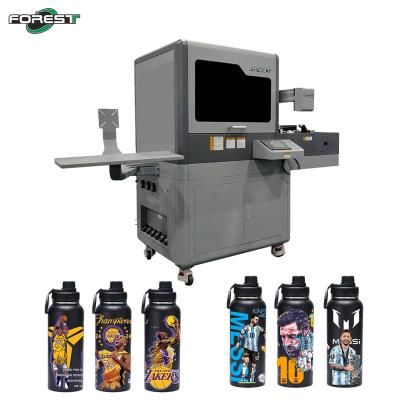 China Double-Station Manipulator Tumbler 360 Cylindrical Kind Shapes Personalized High-Speed UV Cylinder Bottle Printer for sale