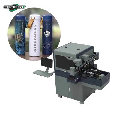 China Cylinder UV Printer With Double Station For Jar Cylinder And Tumbler Bottle for sale