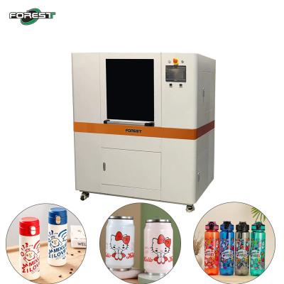 China 300mm Length Cylinder UV Printer With Rotary Device 3D Embossed Spot Varnish For Bottle Printing for sale