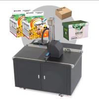 China Corrugated Cardboard Digital Printing Machine Single Pass Kraft Paper Bag Inkjet Printer One Pass Printer for sale