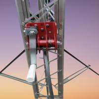 China Portable 30ft 9M Winch Up 6 Sections Lattice Steel Towers for sale
