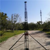 China Hand Winch 15M Screw Wire  8MM Telescopic Antenna Tower for sale