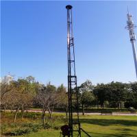China Winch Up Lightweight Aluminum Telescopic Antenna Tower for sale