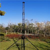 China Aluminum Telescoping 70ft 10 Sections Winch Up Mast Tower for sale