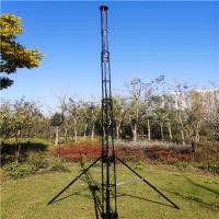 China Truss Guy Lines 65ft 20M Telescopic Lattice Steel Towers for sale