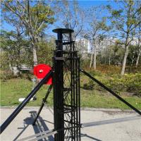 China Ground Penetrating 70ft 10 Sections Winch Up Tower for sale