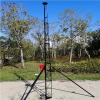 China Portable Telescopic 15M 8 Sections Crank Up Mast Tower for sale