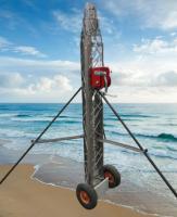 China Hand Winch Manual 6M 4 Sections Telescopic Antenna Tower for sale