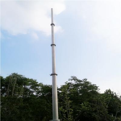 China 6063 Alu 10M Monitoring Push Up Antenna Mast for sale