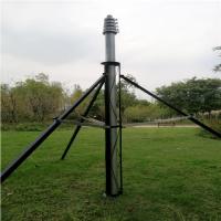 China Hand Crank 2MM 6063 Aluminum Tripod Portable Telescopic Mast for sale