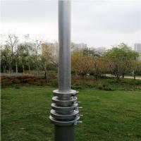China Hand Crank 2MM 6063 Aluminum Tripod Portable Telescopic Mast for sale