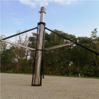 China Tripod 18M Hand Push Up 2MM Aluminium Telescopic Mast for sale