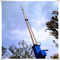China Lightweight Push Up Aluminum 6063 Portable Telescopic Mast for sale