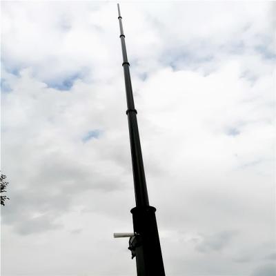 China Sectional Lightweight 15M Tv Antenna Telescopic Mast for sale