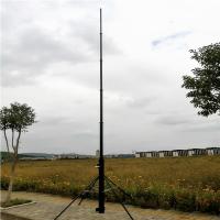 China Portable Trolley 9M 20KG Antenna Telescopic Mast for sale