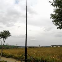 China Auto 15M 10KG Hand Push Up Winch Up Telescopic Antenna Pole Telescopic Mast Pole for sale