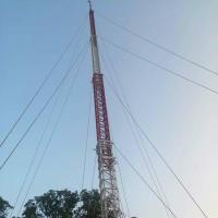 China Portable Winch Up Aluminum Outdoor 70ft Guyed Cell Tower Truss Tower Mast Lightweigh for sale