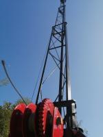 China Tripod battary Winch Up 45KG 30M Lattice Steel Towers for sale