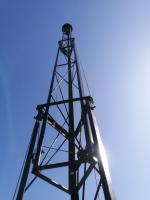 China 15m Light Weight Telescopic Crank Up Pully Guyed Cell Tower for sale