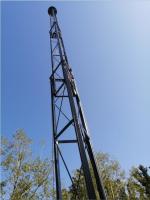 China Winch Up Truss Structure 12M Tripod Telescoping Antenna Tower for sale