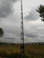 China Hand Winch 30M Lattice Tower 11 Sectional Heavy Duty Mast for sale