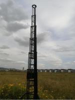 China Aluminum Hand Winch 15M 8 Sections Telescoping Antenna Tower for sale