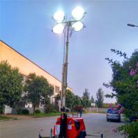 China 200W Light Tower 9M High Telescopic Winch Up Mast for sale