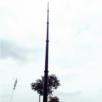 China Winch Up 6063 Alu CCTV 40ft Telescoping TV Antenna Mast for sale