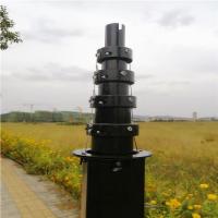 China 20ft 20KG Load 4 Legs Winch Up Telescopic Radio Mast for sale
