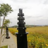 China 10M Crank Up Alu 6063 Monopole Tripod Winch Up Mast for sale